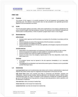 First Aid - BC | Safety2Go